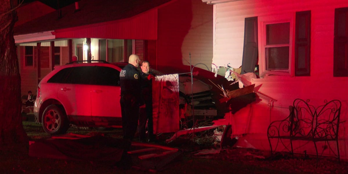 Man Arrested After Suv Crashes Into House On South Bends South Side 5083